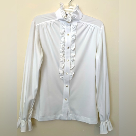 Tops | 8s Vintage Ruffle Shirt | Poshmark